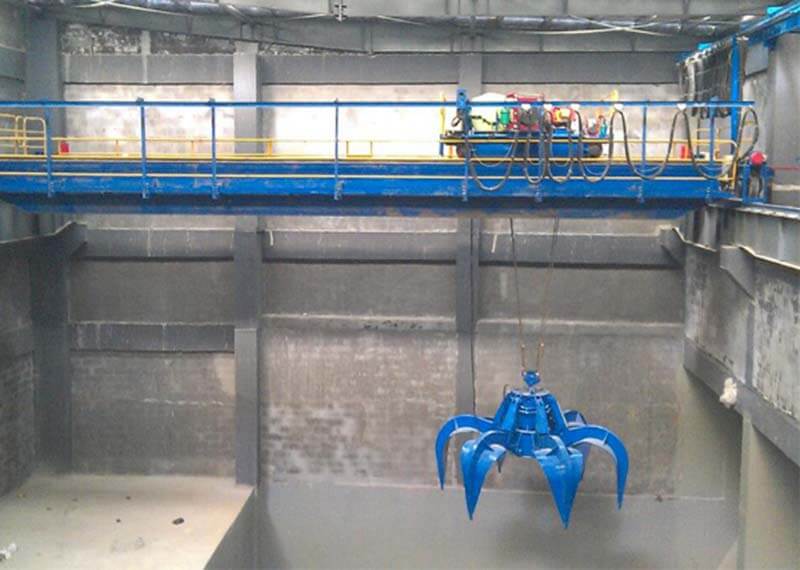 Overhead Crane: Garbage crane for wastes management
