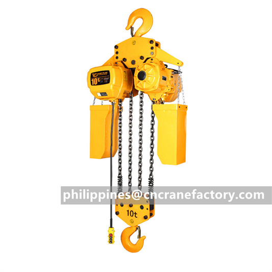 2 Sets of 10 Tons Low Headroom Chain Hoists Sold to Singapore